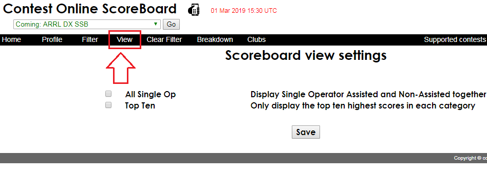 New feature: View. Customizing scoreboard output. – Contest Online ...